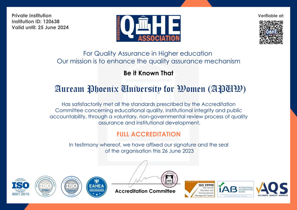 Auream Phoenix University Accreditations and certifications | Auream ...